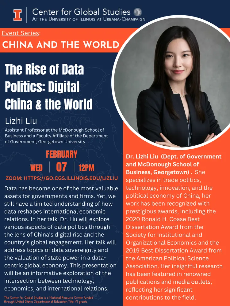Webinar Recording: Lizhi Liu, "The Rise of Data Politics: Digital China and the World" | Center ...